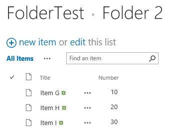 SharePoint REST API and Lists with Folders